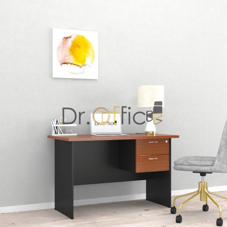 M-GT126-GRD2 WOODEN RECTANGULAR TABLE WITH FIXED DRAWER