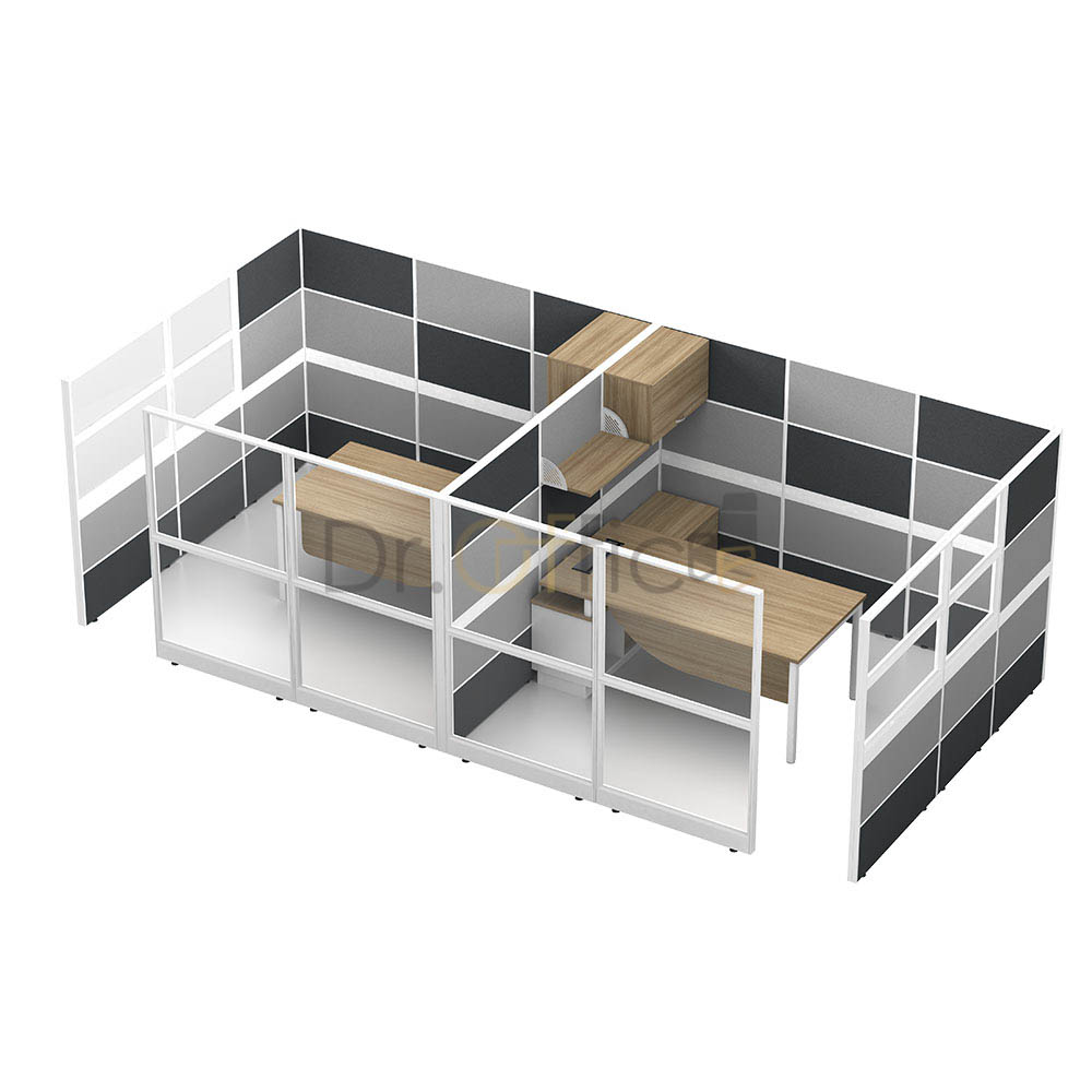 M-60-C-SR-2 OFFICE CUBICLE WORSTATION(2 SEATER)