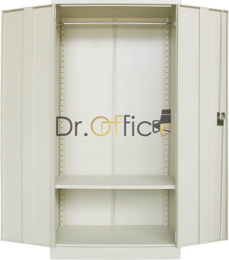 GV-S200 FULL HEIGHT WARDROBE WITH STEEL SWINGING DOOR C/W 1 CLOTH ...